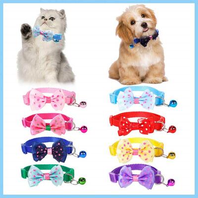Cute Cat Collar Small Cat Puppy Collars Bow Kitten Cat Colla