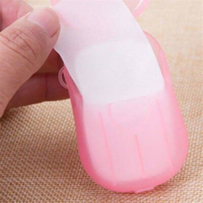 20Pcs Disposable Travel Soap Paper Sheets Skin Friendly