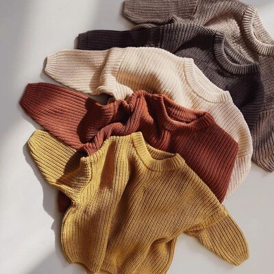 0-9M Autumn New Baby Boys Girls Clothes Baby Sweater Toddler