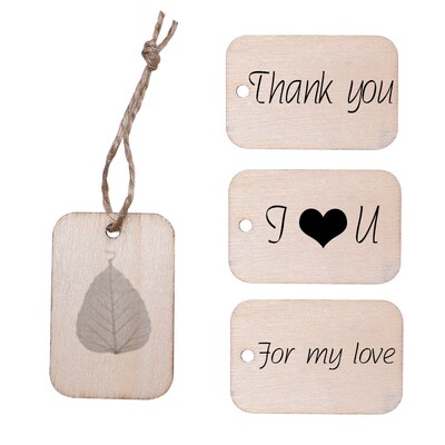 Unfinished Nature Wood Slice Gift Tags Blank Wooden Hanging