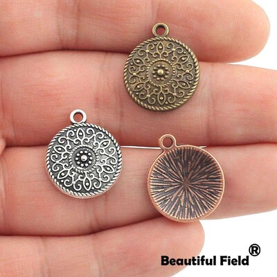 10pcs 20*17mm Antique  Silver Bronze Copper Plated Charms Pe