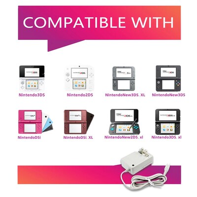 Charger for New 3DS XL  Kit, Stylus Pen AC Power Adapter Cha