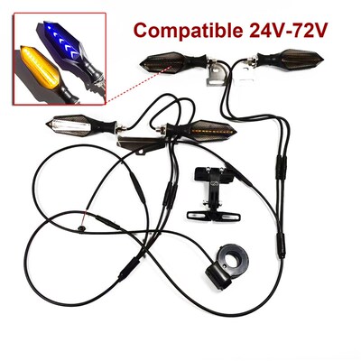 Ebike Electric Bicycle 36V 48V 52V 72V Steering Light Set Ki