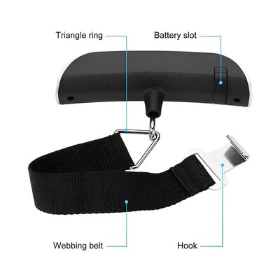 50kg/110lb Portable Electronic Hand Luggage Scale LCD Digita