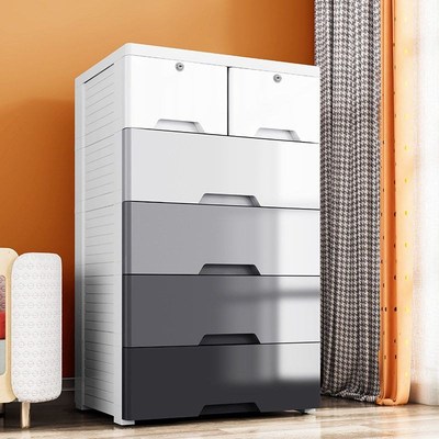 Drawer style storage box MultiLayer cabinet plastic wardrobe