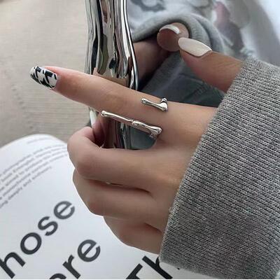 2023 New Punk Irregular Liquid Lava Open Rings for Women Vin