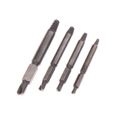 4Pcs/Set Mini Screw Out Premium Broken Damaged Bolt Remover