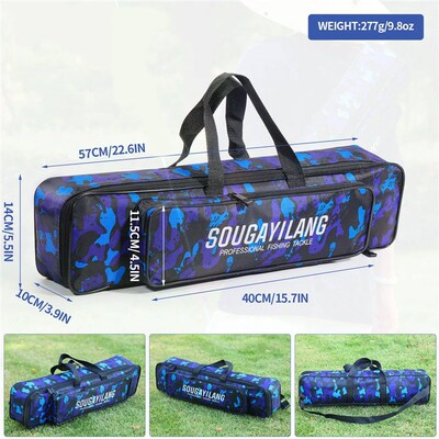 Sougaylang Professonal Fshng Rod Case 57cm Durable Oxford Ba