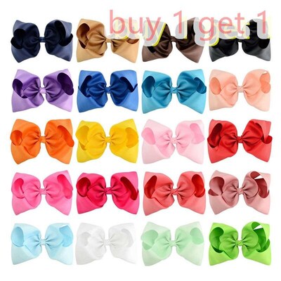 Candy Color 8 Inch Childrens Bow Hairpin Hair Flower Bo发夹