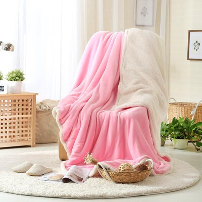 Lamb cashmere  Luxury Blanket  Throw warm soft Cozy Plush