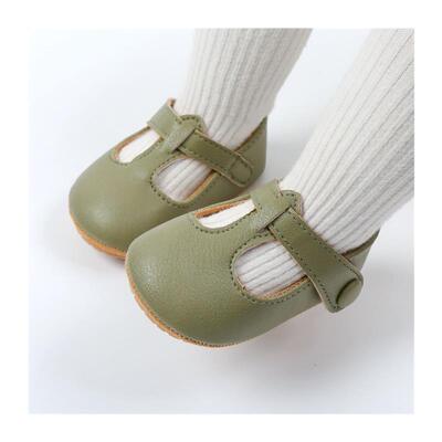 Vintage Baby Shoes Newborn Infant Boy Girl Classical PU Soft