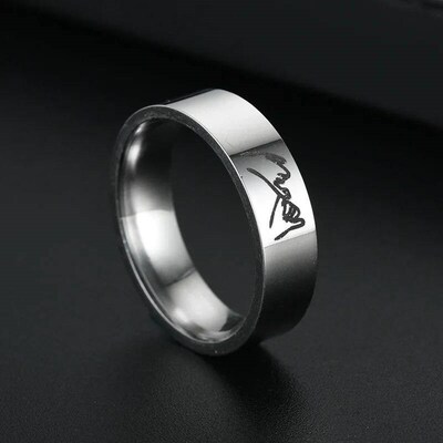 Titanium Steel Ring For Men Women Couple Ring Lovers Promise