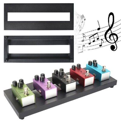 Small Pedalboard Aluminum Alloy 14.96x5.71 Inch Effect