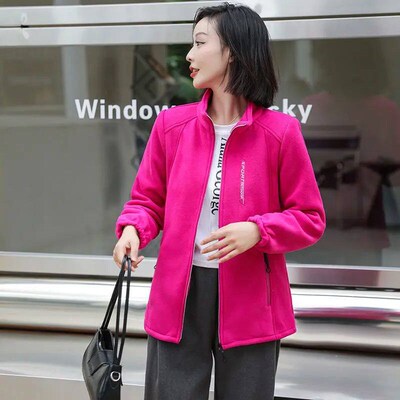 Autumn Winter Polar Fleece Warm Coat Women Sweatshirt Outdoo