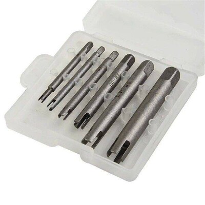 6pcs Remove Stripped Damaged Screw Tap Extractor Broken