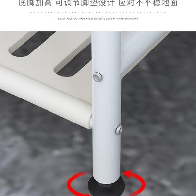 Kitchen storage rack bathroom Shelf Trolley iron shelves跨境