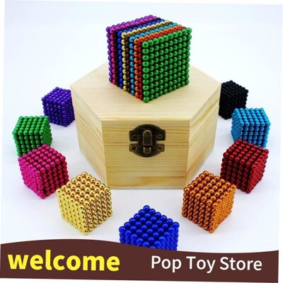 New Colorful Magnetic Ball Toys Metal DIY Magnet Balls Block