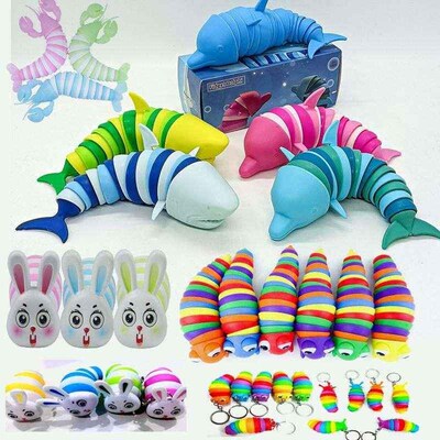 Kids Adults Toys Sress Reliever Fidget Toys Funny Buckle Slu