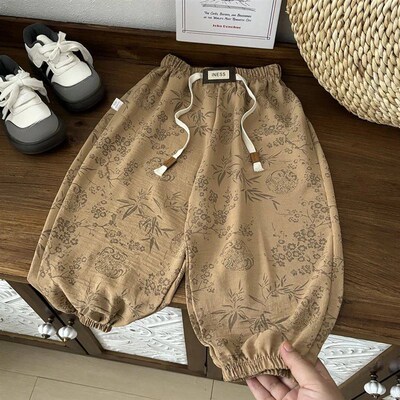 2025 Spring Autumn Thin Children Pants Toddler New Casual Lo