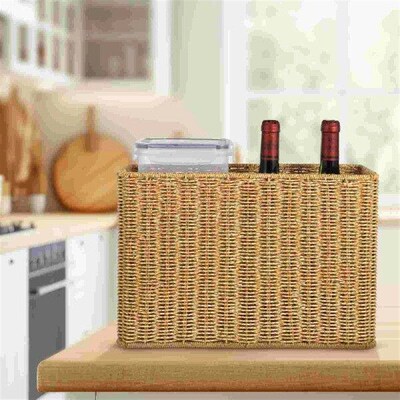 Foldable Table Rattan Sundry Storage Box Sundries Container