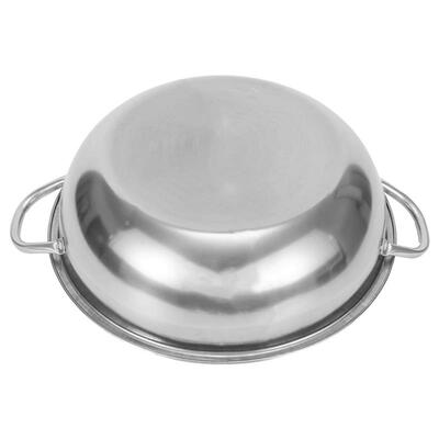 28cm Stainless Steel Twin Divided Double Pot Hotpot Cooker G