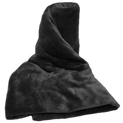 Soft Solid Black Color Coral Fleece Blanket Warm Sofa Cover
