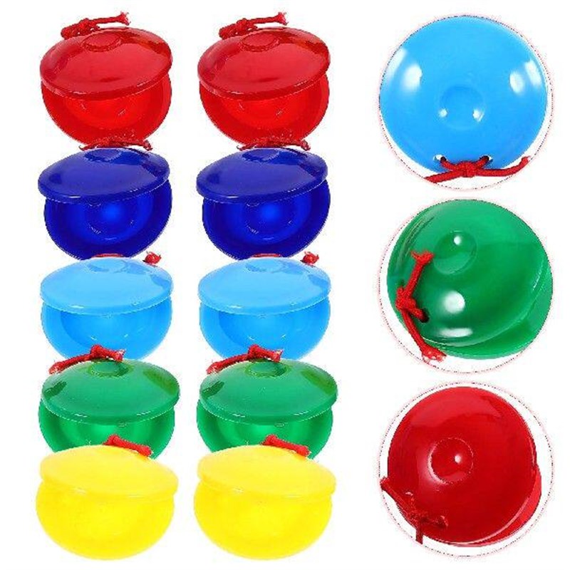 12 Pcs Musical Education Toys Castanets Instruments Orff