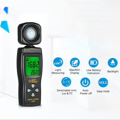 New Smart Sensor AS803 Digital Lux Meter Digital Photometer
