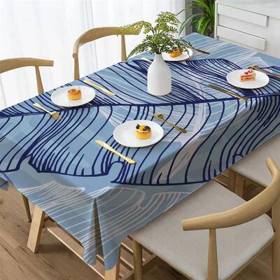 Vintage Tropical Botanical Art Tablecloth - Waterproof For T