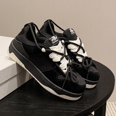 Long Foot Spot National Tide Retro Heavy Industry Mens Shoe