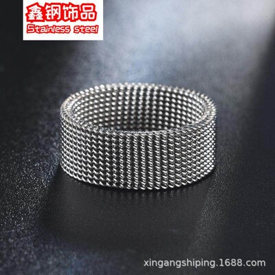 2023 New 8mm Wide Stainless Steel Rings Titanium Couple Ring