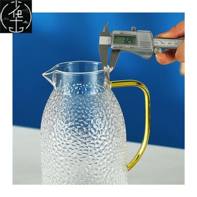 heat-resistin Glass Jug with Lid Ice Tea Water juice cup set