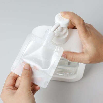 Travel cosmetic lotion divider bags, essential items for tri