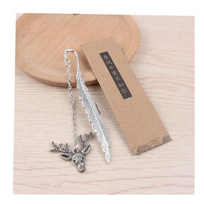 Chinese wind metal feather bookmark Birthday Teachers Day g