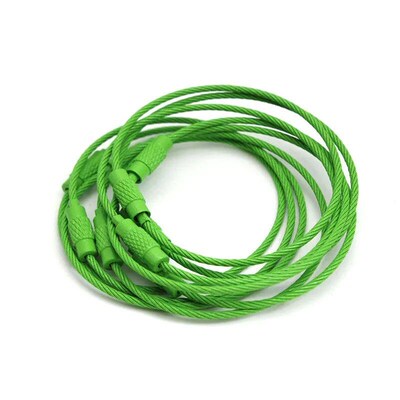 10-20pcs/lot Stainless Steel Wire Keychain Ring Key Keyring