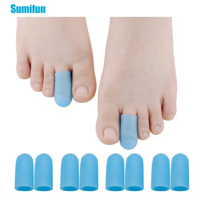 2Pcs Blue Gel Tube Cushion Corns Calluses Hallux Valgus Orth