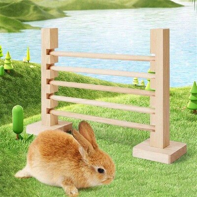 Hamster Rodents Toy Gerbil Hurdle Jump Pet Obstacle Jump