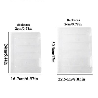 Plastic Document Organizer Organized Clear Square Shape Stor