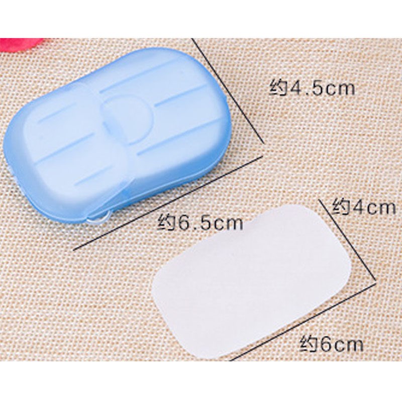 20PCS Portable Soap Paper Disposable Soap Paper Flakes Washi