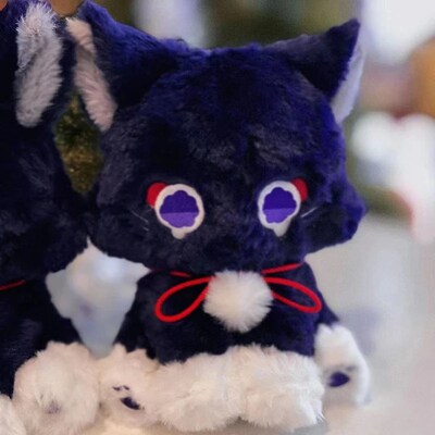 Anime Genshin Impact Scaramouche Cat Cute Plush Doll 23cm Wa
