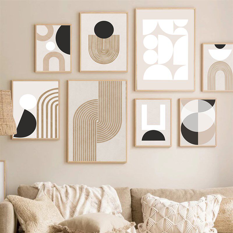 Minimalist Abstract Line Picture Painting Wall Art Modern M