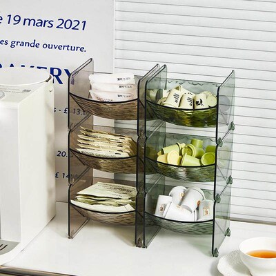 Desktop Coffee Capsule and Tea Bag Stackable Storage Box, Co