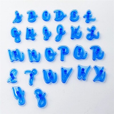 DIY Alphabet Number Letter Cake Mold 3D Cookie Biscuit Stamp