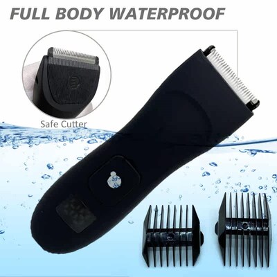 LED Display Pubic Electric Groin Body Hair Trimmer Waterproo