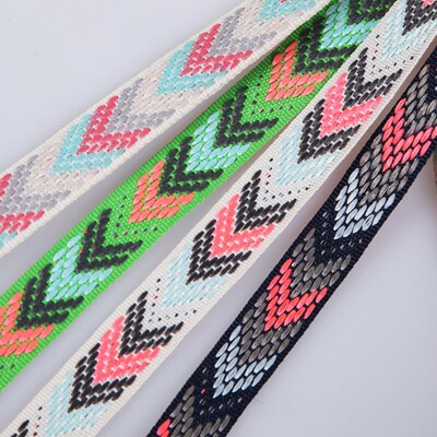 5 Yards 15MM 0.6 Inch Colours Arrow Geometric Woven Jacquard