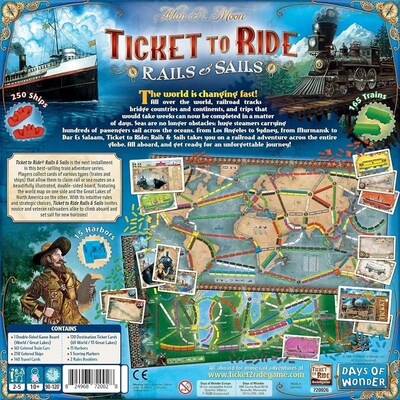 Ticket to Ride Rails & Sails Board Game English Family Multi