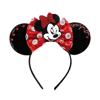 Christmas Hair Accessories for Girl Minnie Mouse Ears Headba