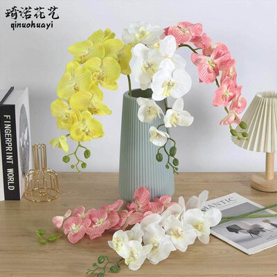 32 Inch Artificial Phalaenopsis Flowers 9 Heads Artificial O