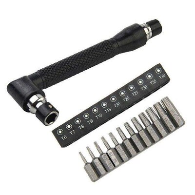 12pcs Torx Set Magnetic Security Bits Alloy Steel Material