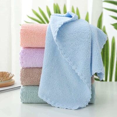Towel Coral Fleece Towel Adult Face Towel Soft Thickened Wat